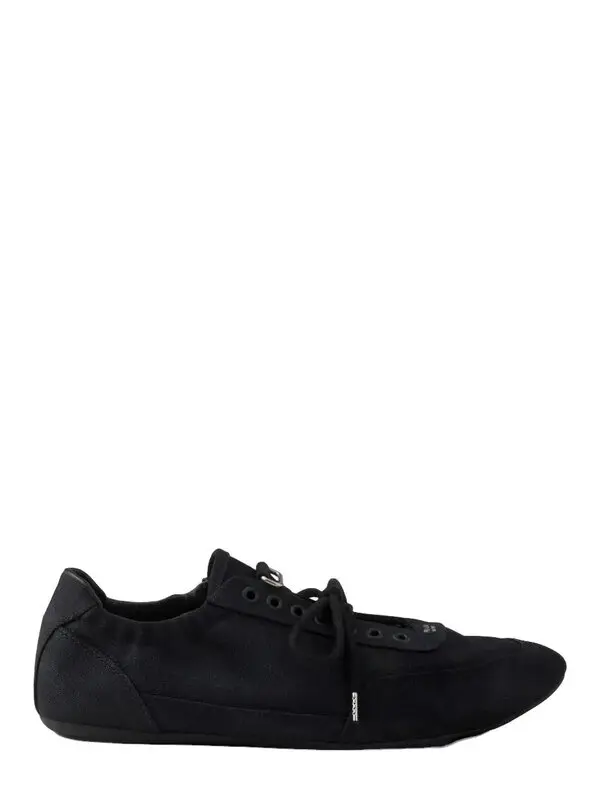Prada Collapse Canvas Sneakers - Black