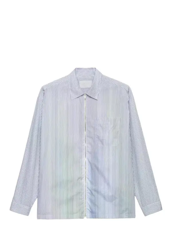 Prada Cotton Zipper Shirt - White