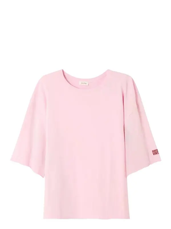 American Vintage Short-sleeve Crew-neck T-shirt - Pink