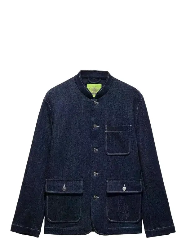 Shanghai Tang Five-button Horse Jacket - Blue