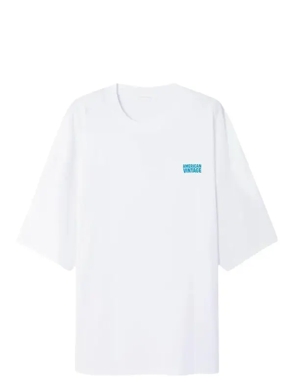 American Vintage Gixy Logo-detail T-shirt - White