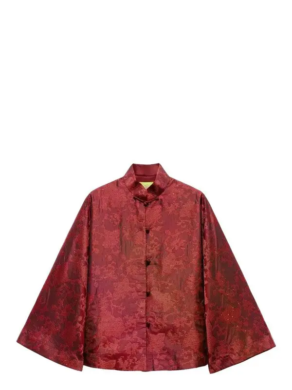 Shanghai Tang Patterned Jacket - Red