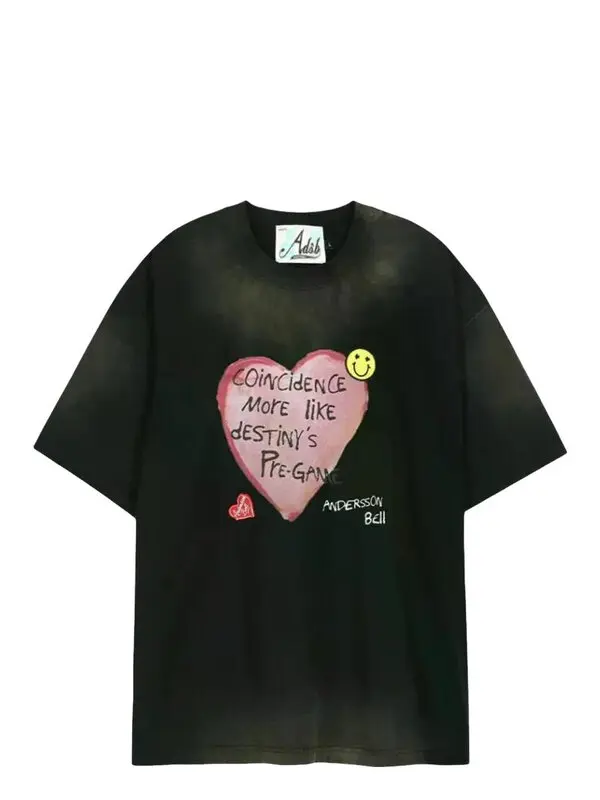Andersson Bell Spray Washed T-shirt - Black