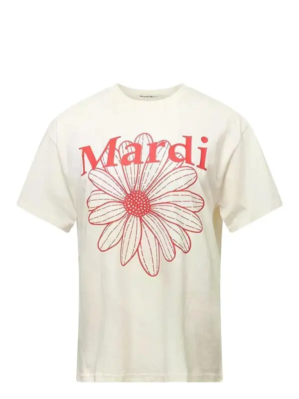 MARDI MERCREDI LES PETITES Floral Print T-shirt - Neutrals