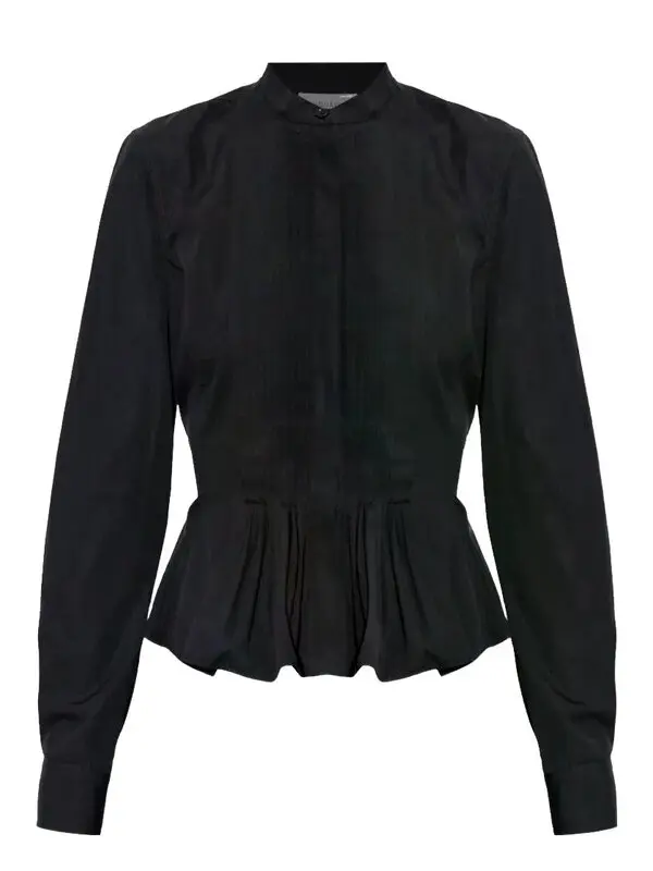 Alexander McQueen Pleated Shirt - Black
