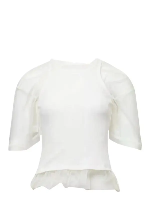 YCH Layered Mesh Top - White