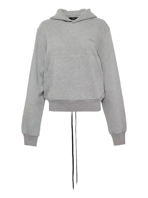 BONBOM Lace-up Back Hoodie - Grey