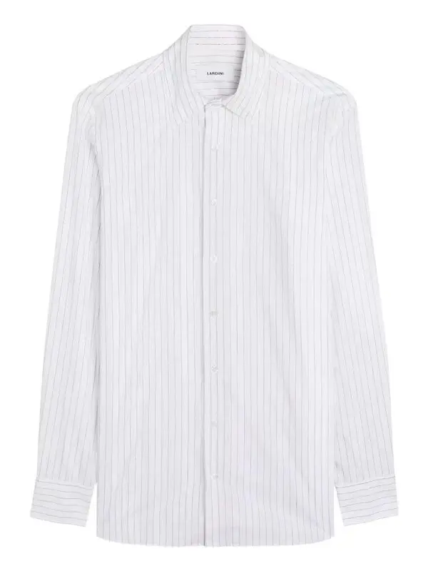 LARDINI Striped Shirt - White