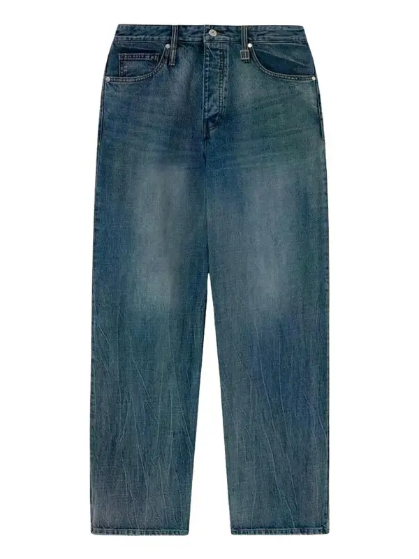 WOOYOUNGMI Washed Five-pocket Jeans - Blue