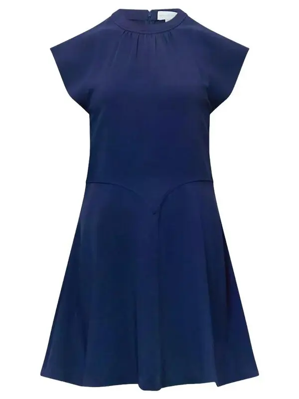 Stella McCartney Gathered A-line Dress - Blue