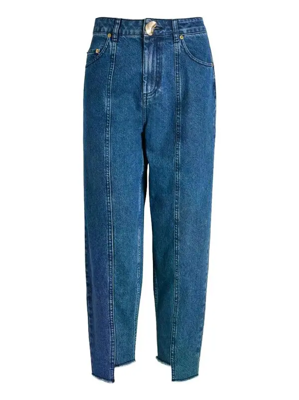 AKYN Sol Frayed-seam Jeans - Blue