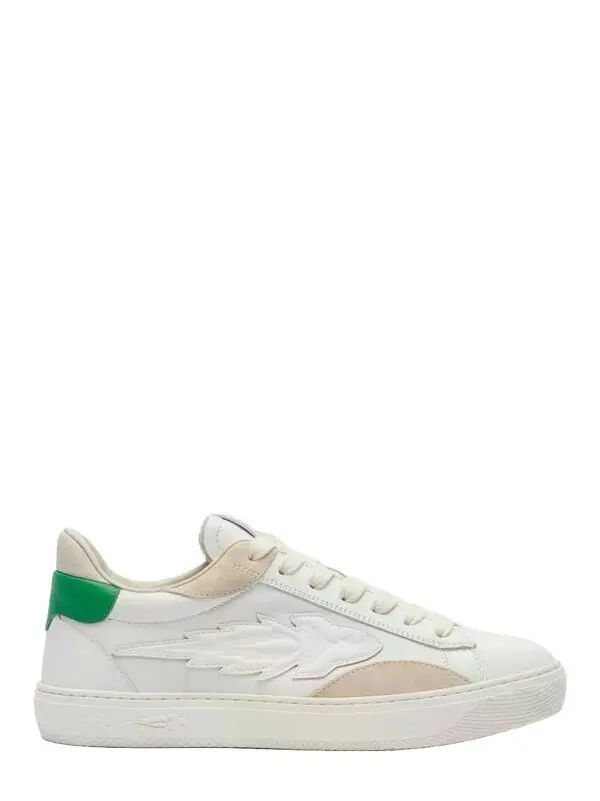 ENTERPRISE JAPAN Rocket Appliquéd Sneakers - White