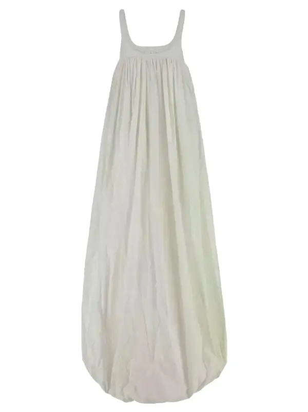 ARMARIUM Gathered Balloon-hem Dress - White