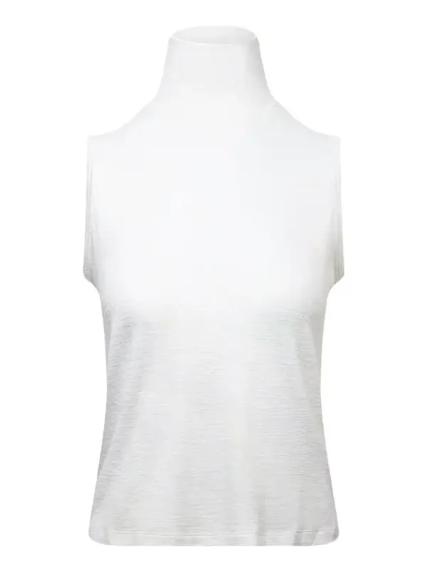 Rag & Bone Sleeveless Turtleneck Tank Top - White