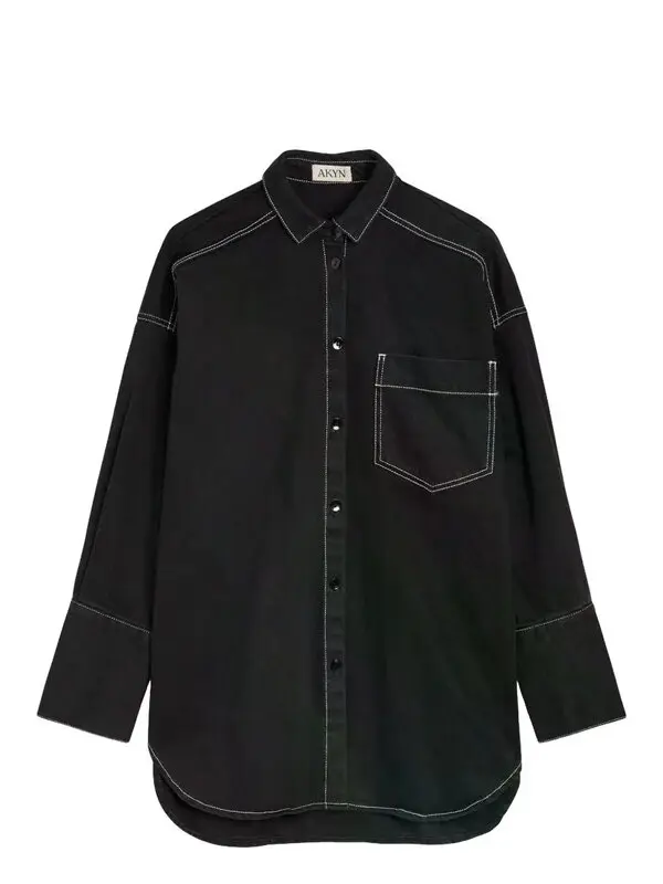 AKYN Fenella Pocket Shirt - Black
