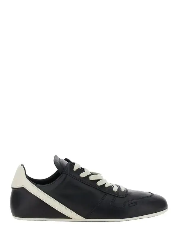 Rick Owens Striped Panel Sneakers - Black