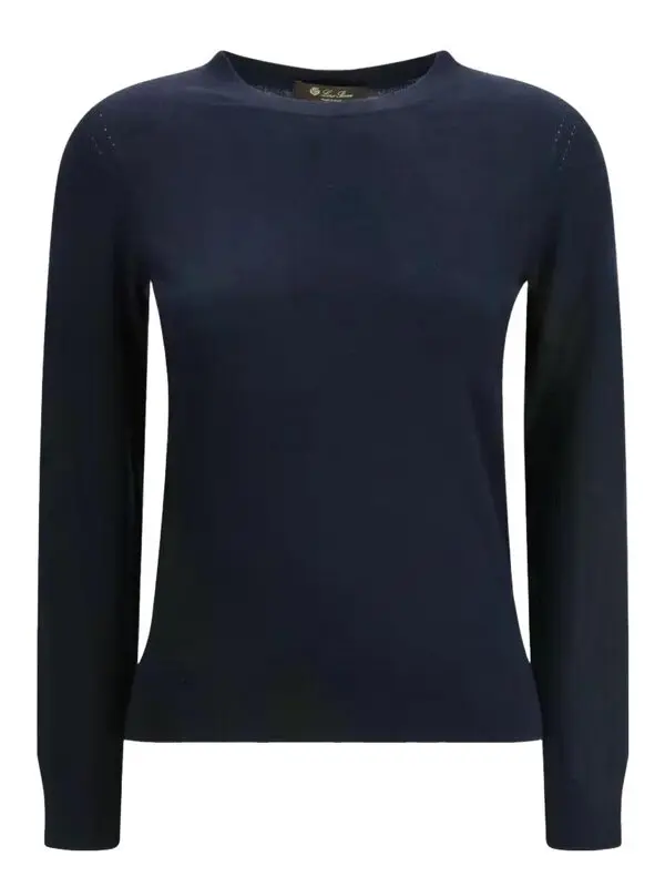 Loro Piana Piuma Crew-neck Sweater - Blue