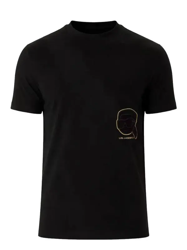 Karl Lagerfeld Crewneck Graphic T-shirt - Black