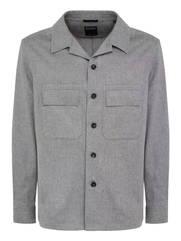 Zegna Pocket Shirt Jacket - Grey