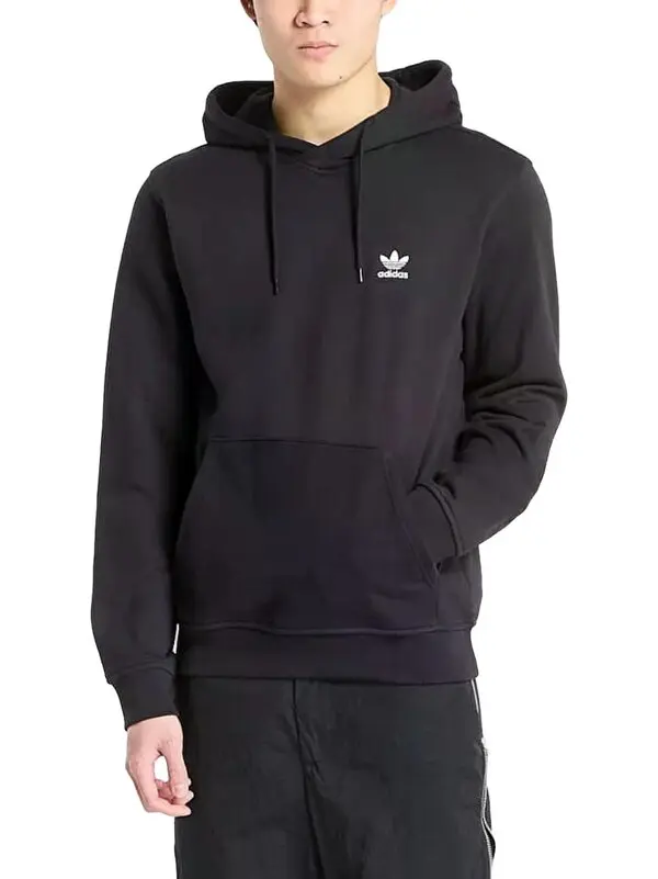 Adidas Drawstring Hoodie - Black