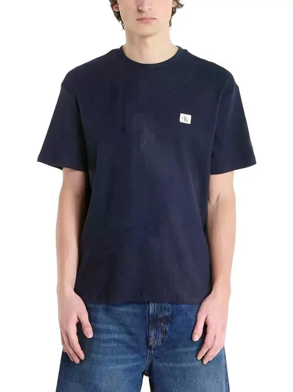 Calvin Klein Logo-patch T-shirt - Blue