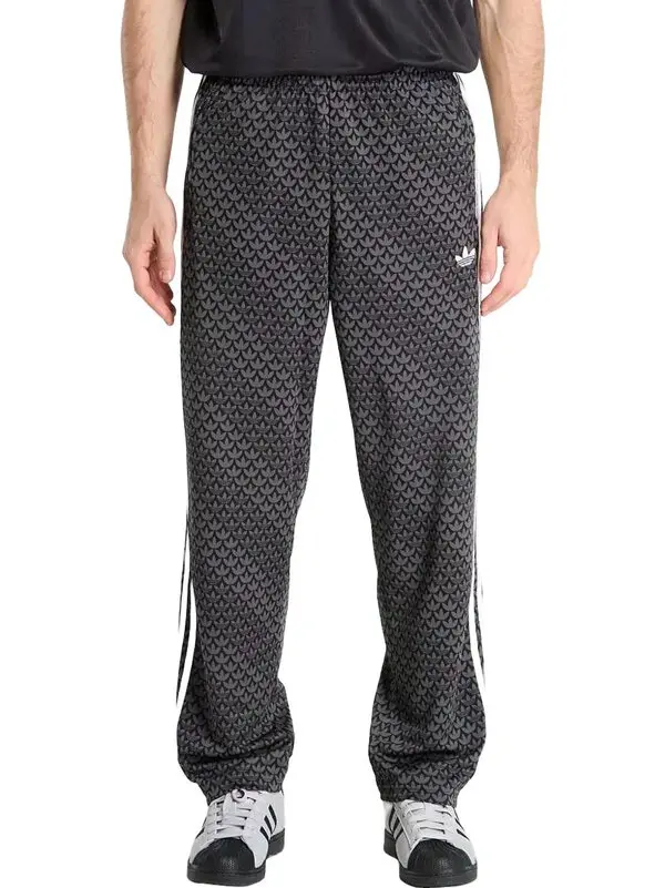 Adidas Firebird Logo-pattern Trousers - Black