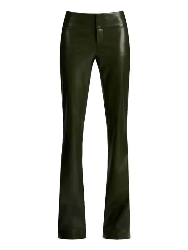 Alice + Olivia Olivia Vegan Bootcut Trousers - Green