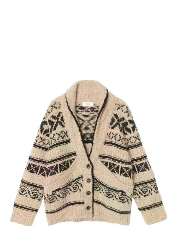 Xirena Fair Isle Knit Cardigan - Neutrals
