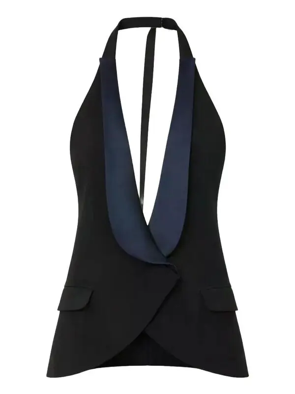 Christopher Esber Halterneck Vest - Black