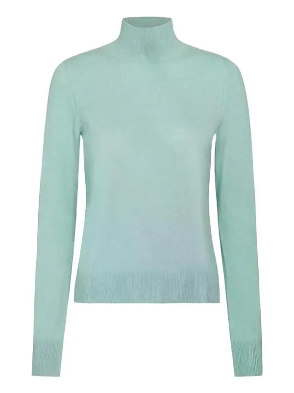 Vince Knitted Turtleneck Top - Green