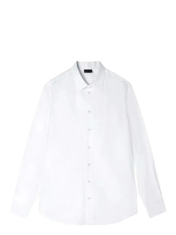 Emporio Armani Button Long-sleeved Shirt - White
