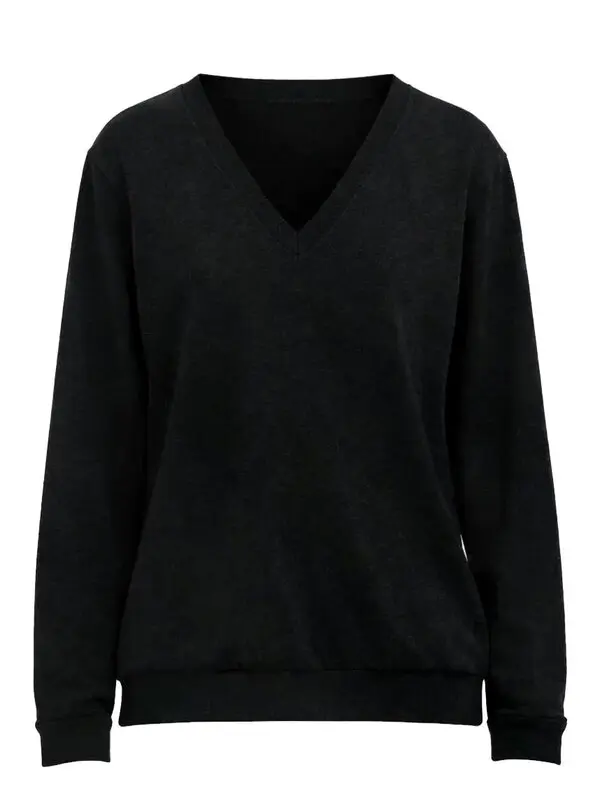 Tibi Trompe L'oeil V-neck Top - Black