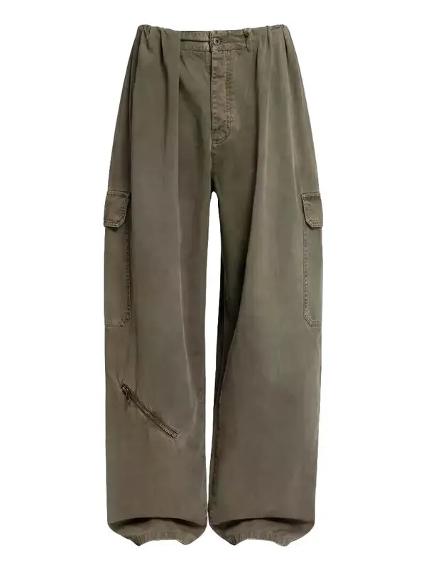 Loewe Pleated Cargo Pants - Green