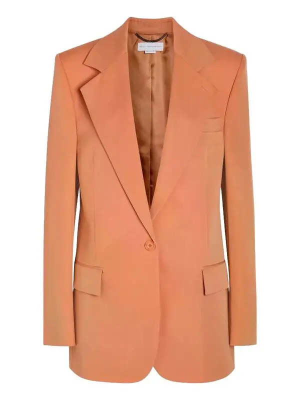 Stella McCartney Notched-lapel Single-breasted Blazer - Orange