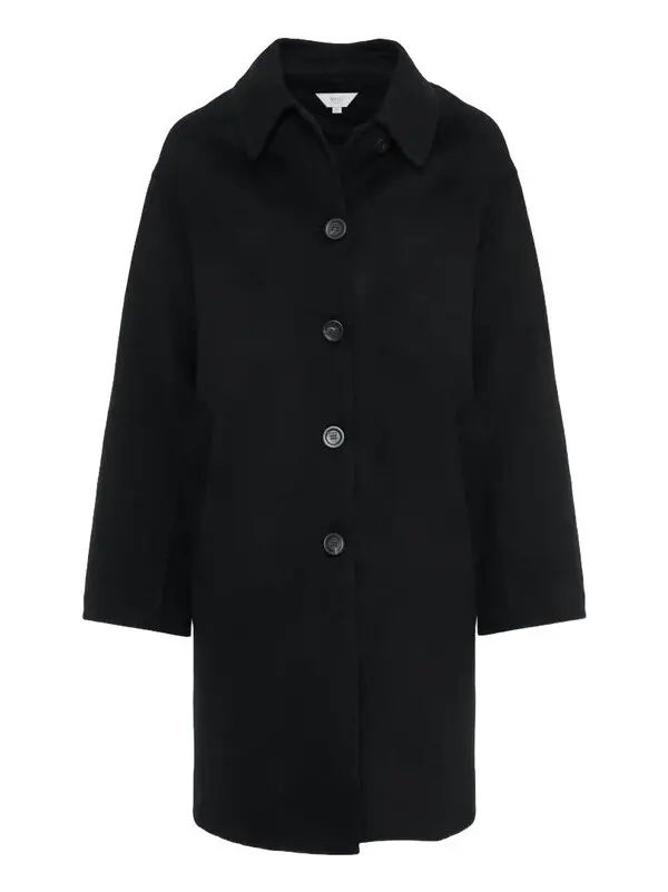 Malo Buttoned Coat - Black