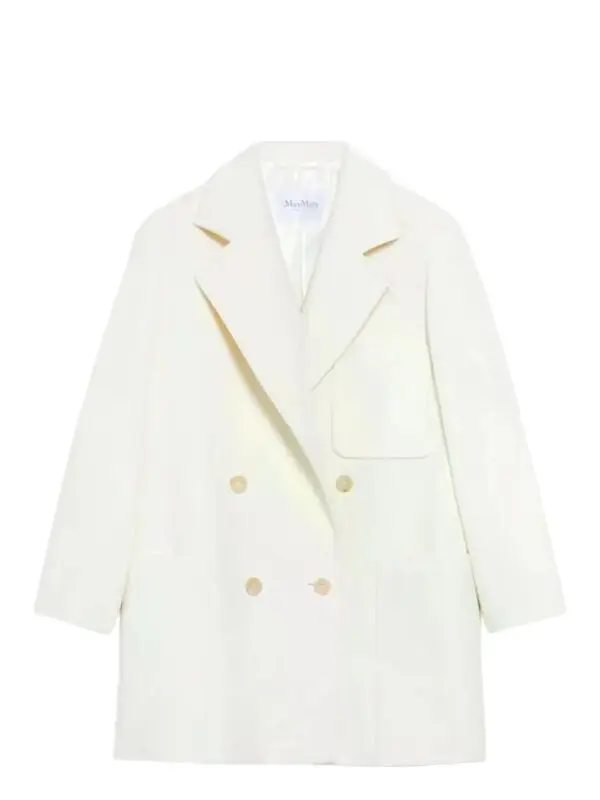 Max Mara Starna Double-breasted Coat - White