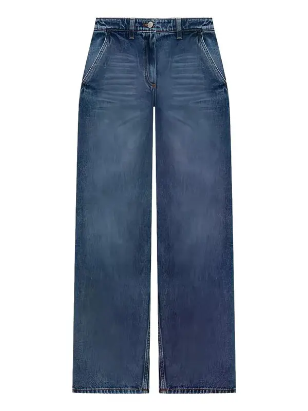 Magda Butrym Belt Loops Jeans - Blue