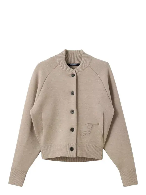 Jacquemus Lavande Embroidered Cardigan - Neutrals