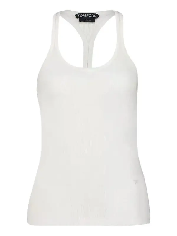 TOM FORD Racer-back Tank Top - White