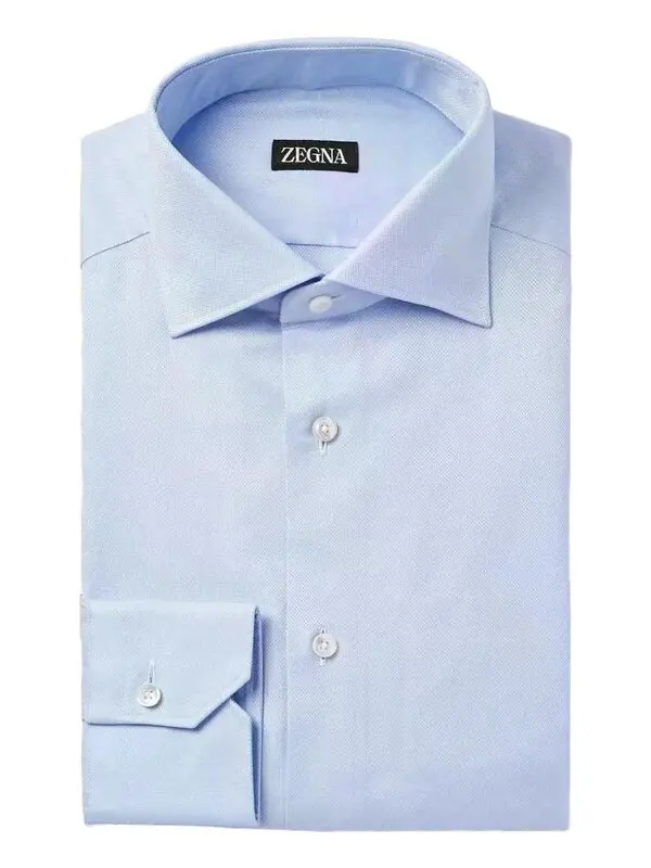 Zegna Cotton Shirt - Blue