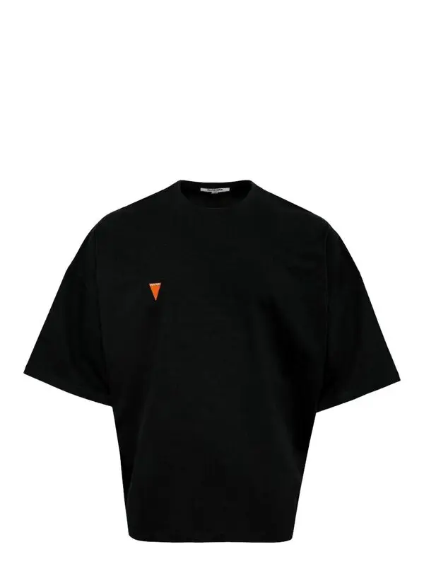 BLACKJACK T-shirt With Triangle Detail - Black