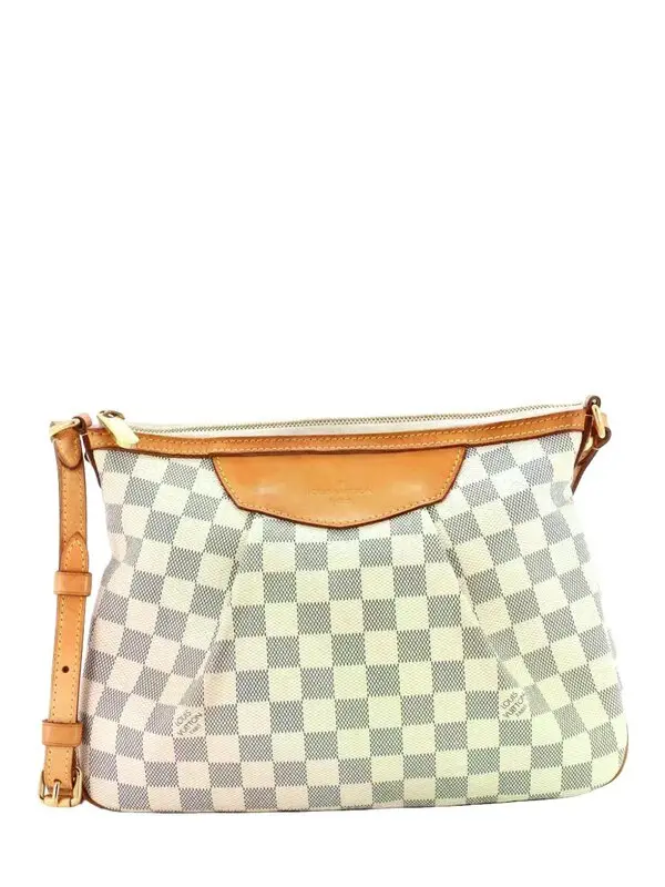 LOUIS VUITTON Siracusa Damier Pm Crossbody Bag - White