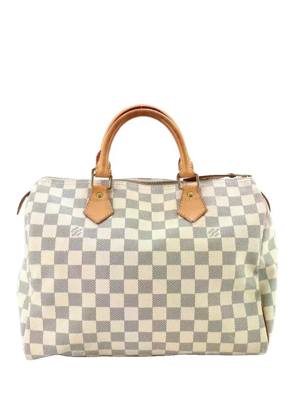 LOUIS VUITTON Speedy Handbag Damier 30 - White