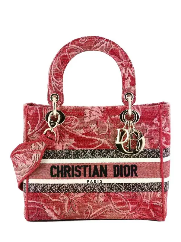 Dior Lady D-lite Medium Satchel - Red
