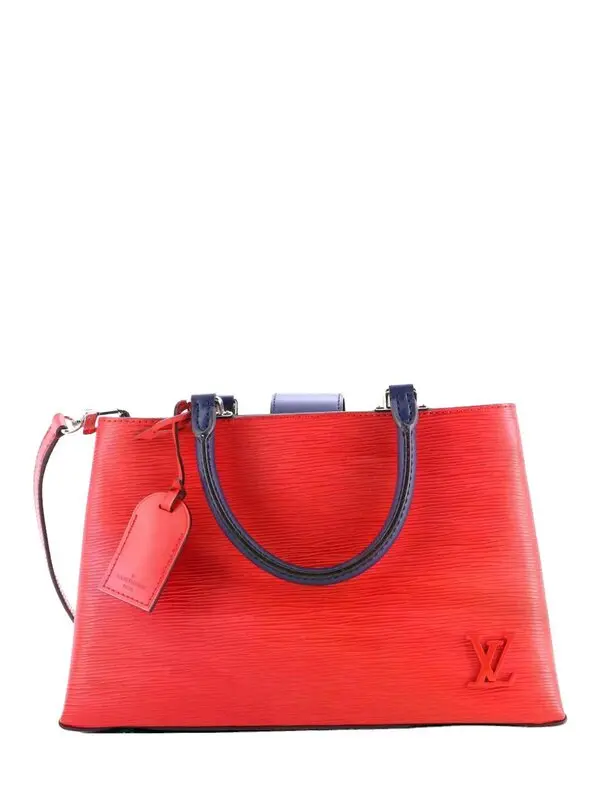 LOUIS VUITTON Kleber Handbag Epi Leather Pm Tote - Red