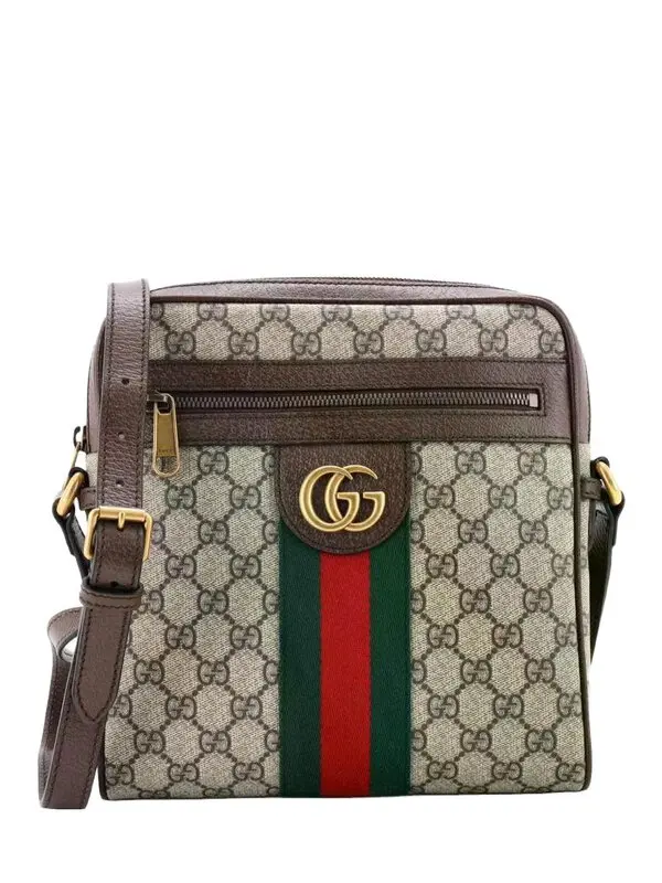 Gucci Ophidia Gg Coated Canvas Messenger Bag - Brown