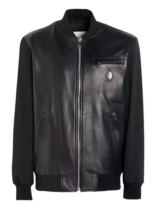YES LONDON Panelled Bomber Jacket - Black
