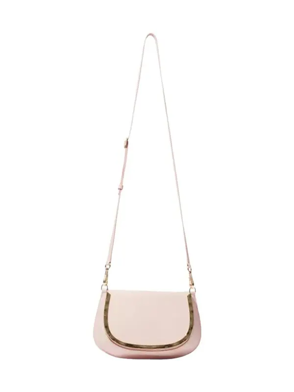 Simkhai Logan Leather Crossbody - Pink