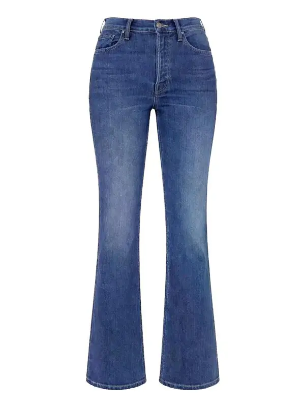 MOTHER The Tripper Ankle Flared Jeans - Blue