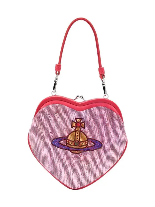 VIVIENNE WESTWOOD Belle Heart-frame Tote - Red